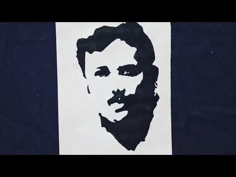 Harish Kanaran _Stencil Art || With Marker || ART WITH AK - YouTube