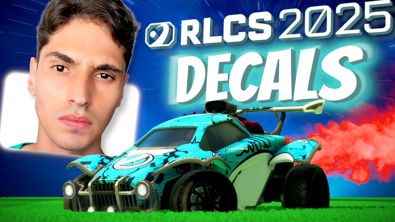 FINALMENTE!!! NOVOS DECALS da RLCS 2025 NO ROCKET LEAGUE (qual o melhor ...
