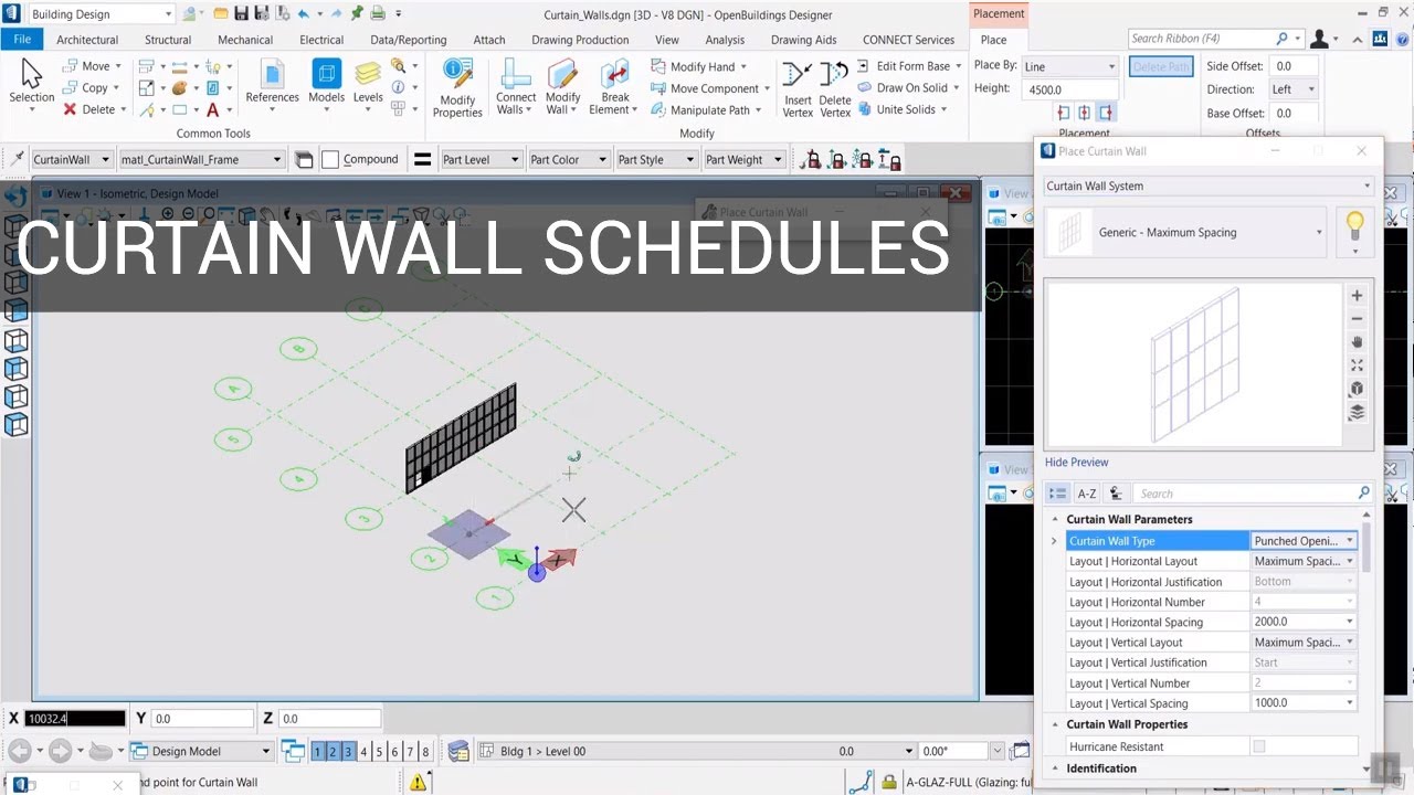 OpenBuildings Designer - Curtain Walls Episode 6 - YouTube