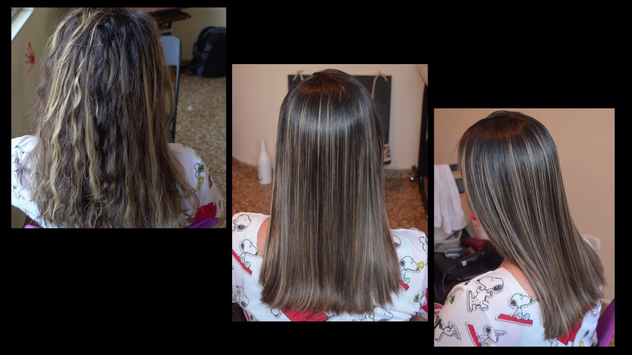 Cabello liso con botox brasilero y cronograma capilar. - YouTube