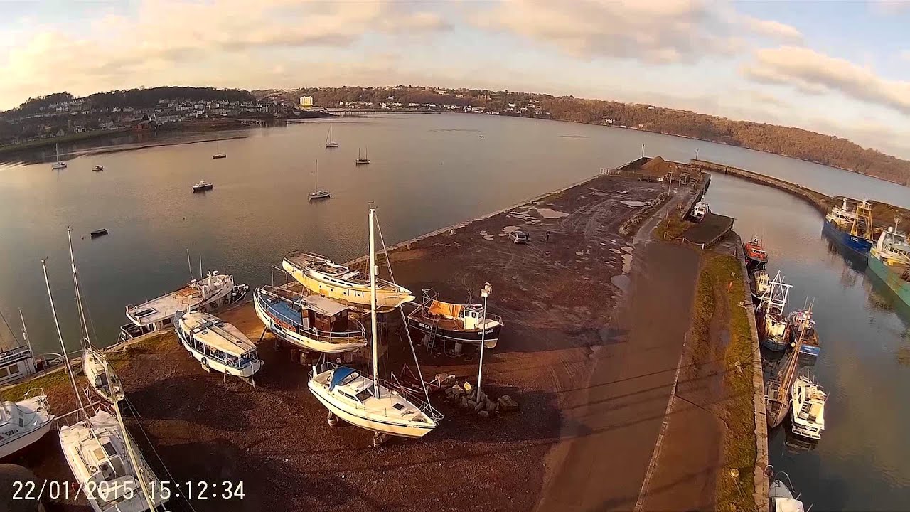Port Penrhyn, Bangor from the air. Dji Phantom 1.2 - YouTube