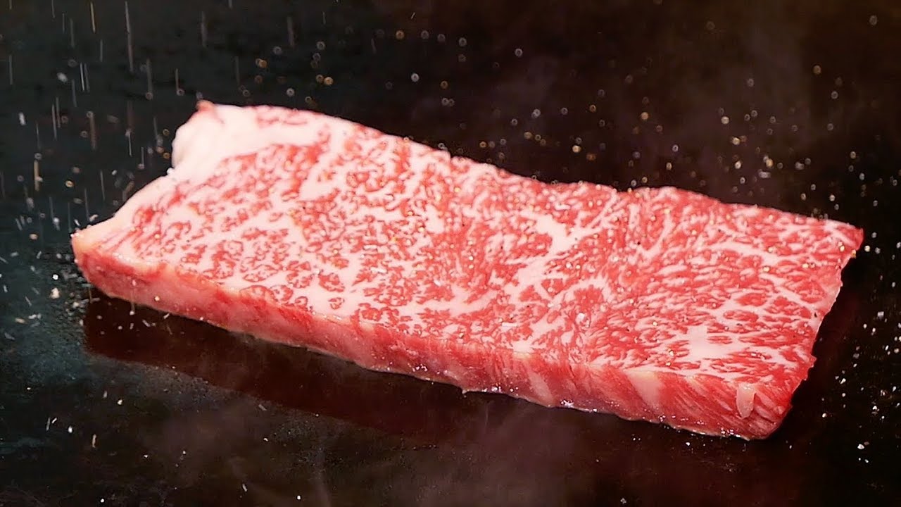Món ăn đường phố Nhật Bản - Thịt bò Kobe A5 Bít tết Osaka Nhật Bản ...