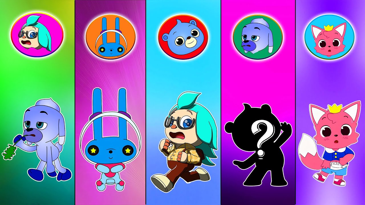 Where Are Hogi & Friends? 🌟🐾 Find the Right Faces for Pink Fong ...