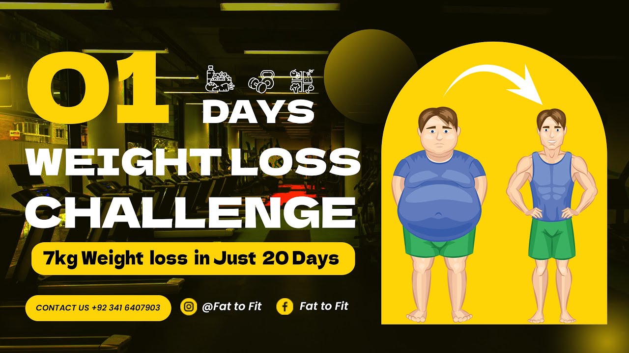 Day 1 #weightloss Challenge 7kg loss in 20 day |Fat to Fit| Bally Fat ...