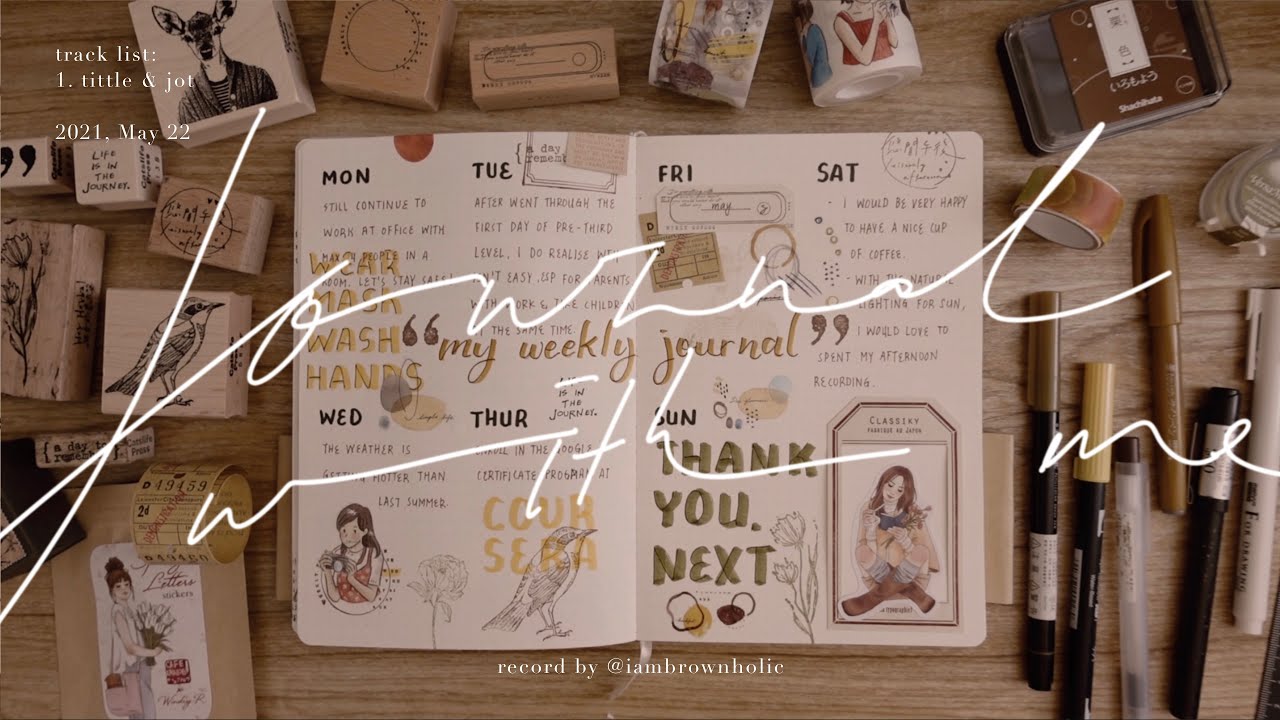 Journal with me : weekly with tittle&jot - YouTube