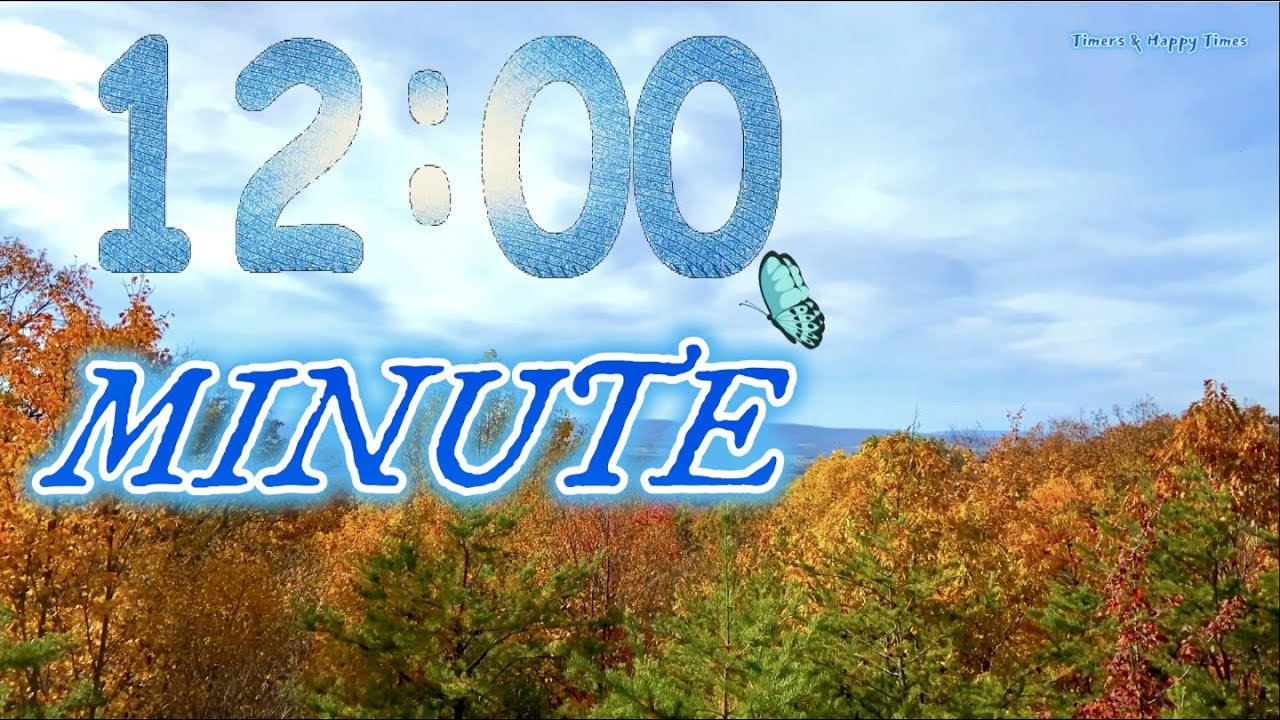 12 Minute fall Timer 🍂With Relaxing Music 🎼 - YouTube