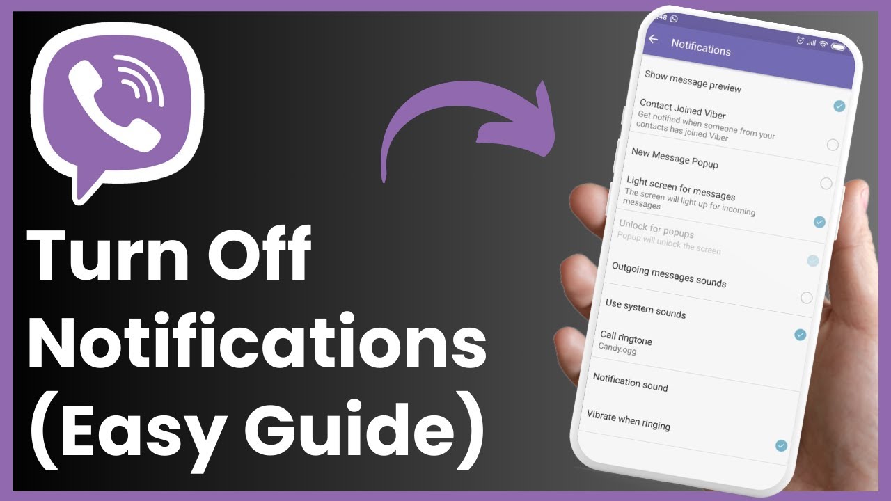 How To Turn Off Notifications On Viber ! - YouTube