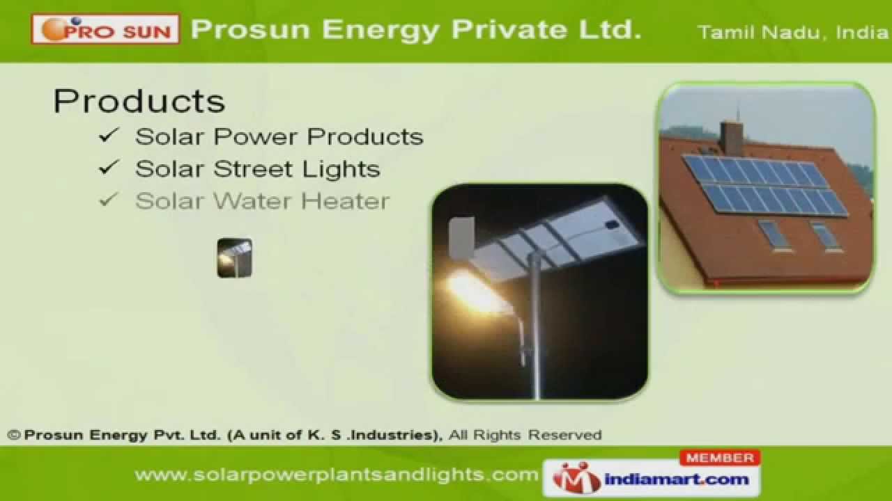 Solar Power Plants by Prosun Energy Private Ltd, Coimbatore - YouTube