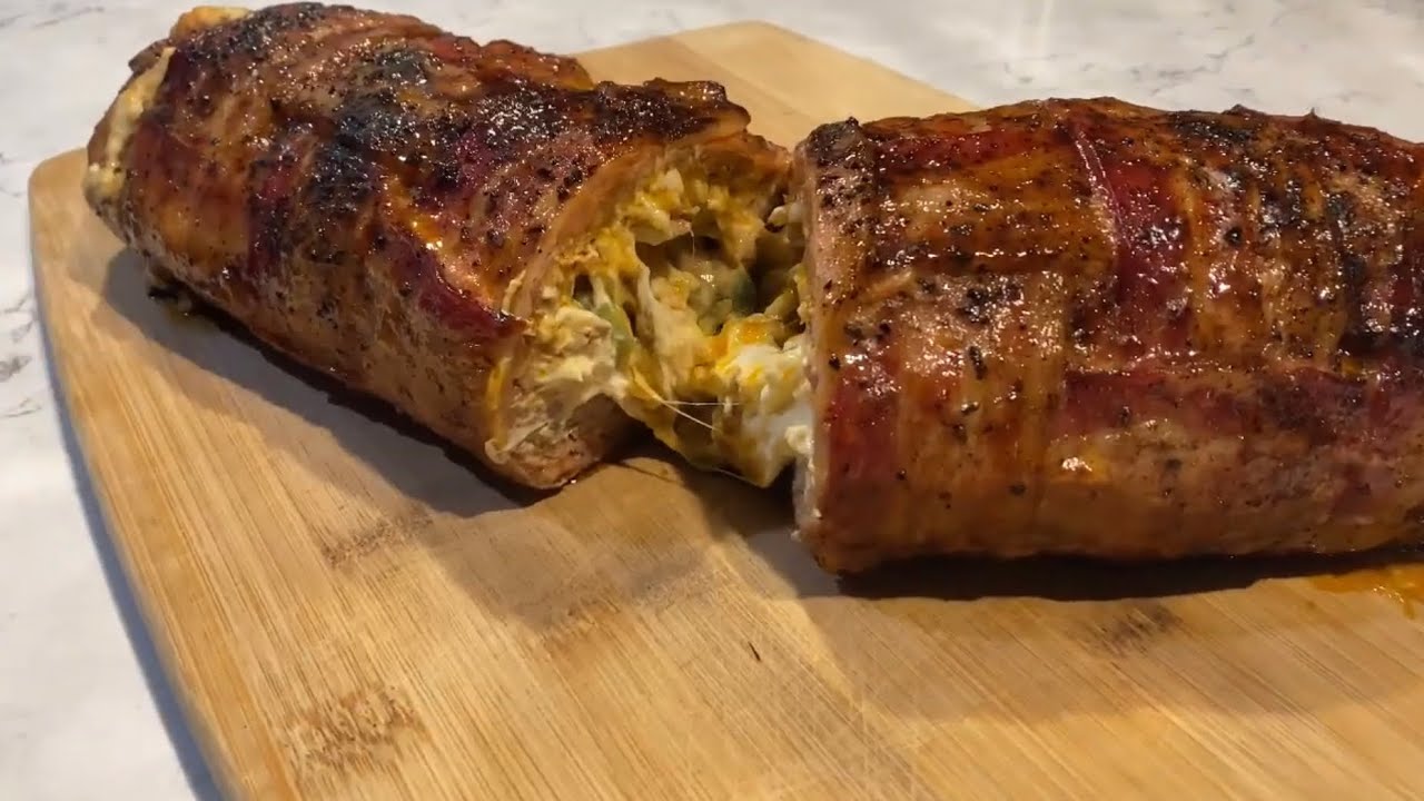 Smoked Bacon Wrapped Fatty - YouTube
