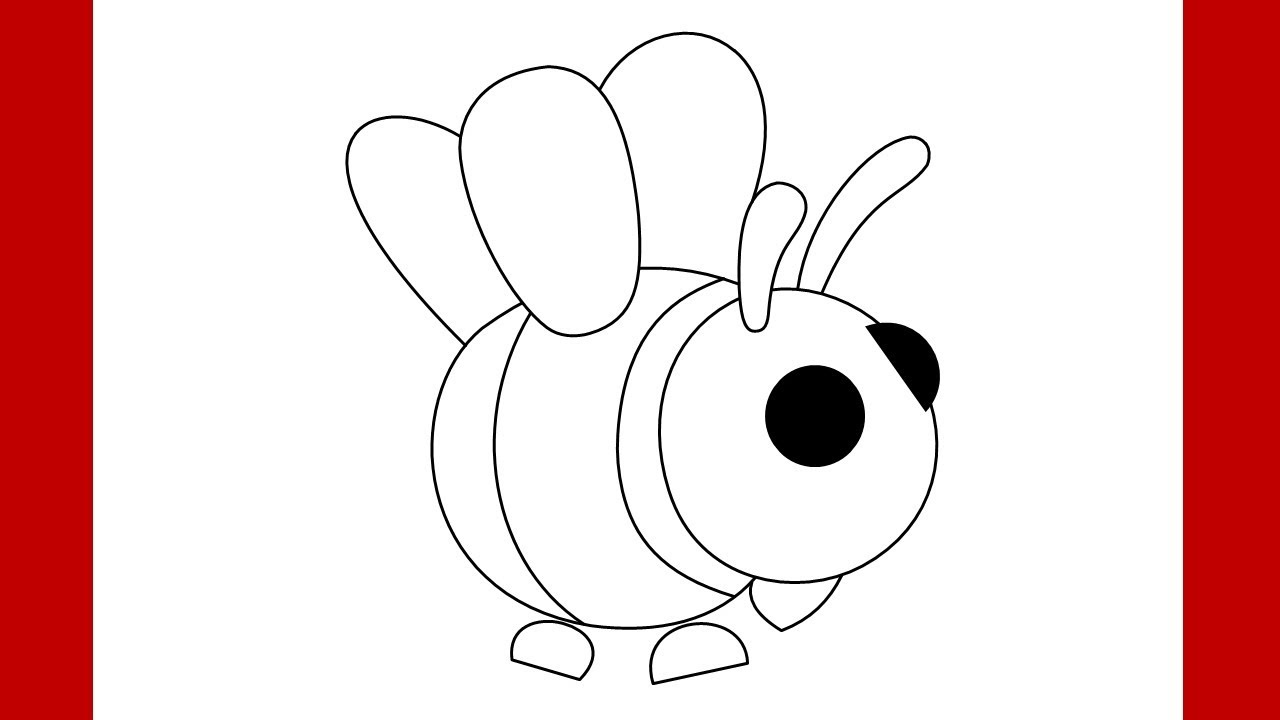 How to draw Bee Roblox Adopt me Step by Step Drawing - YouTube