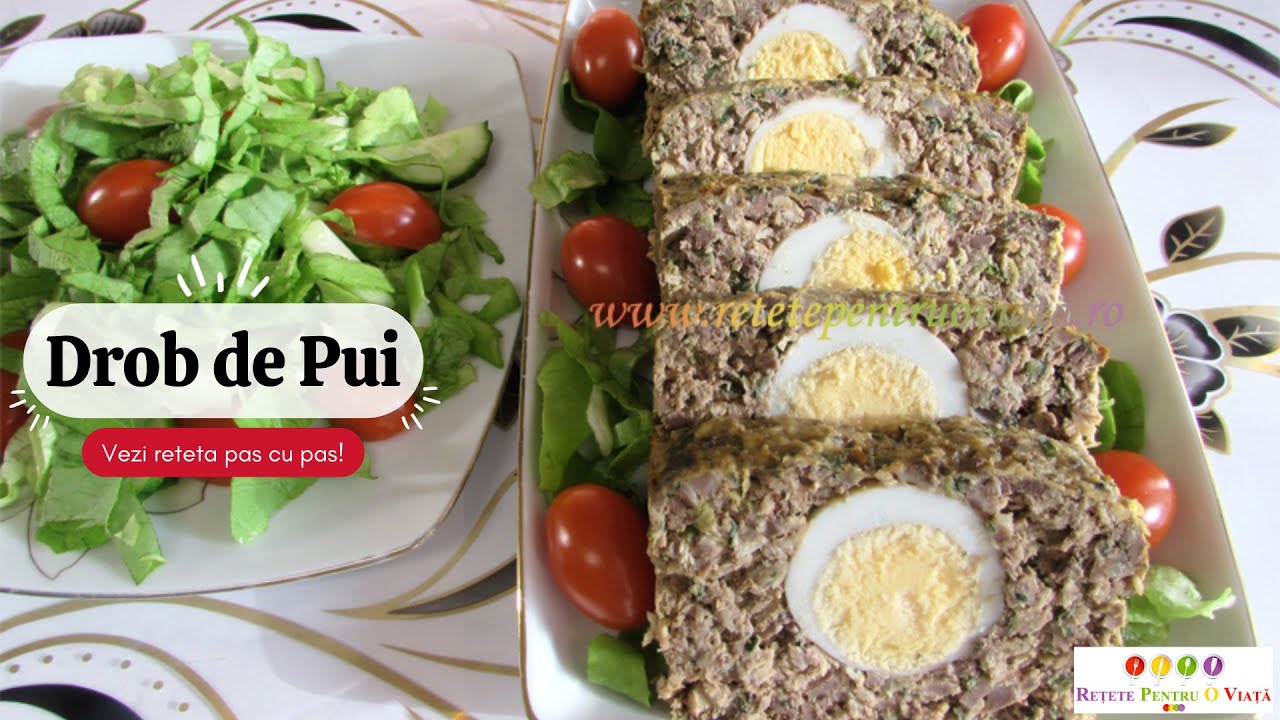 Drob de Pui - Reteta de Drob cu Piept si Organe de Pui - Reteta Pas cu ...