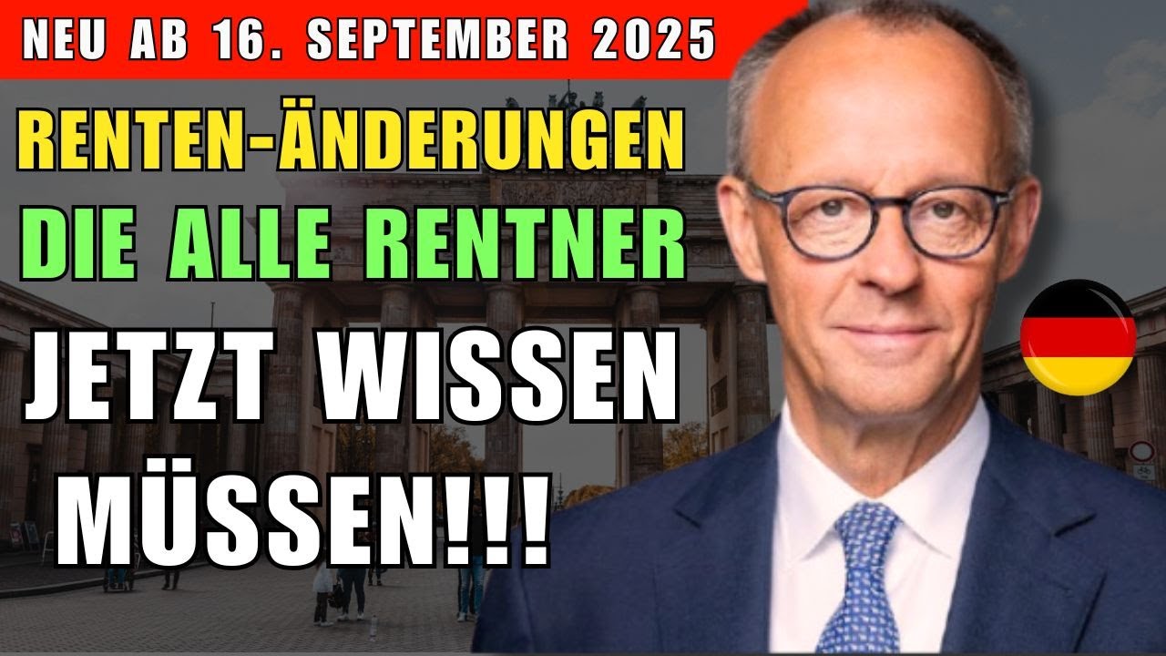 Neue Renten-Regeln ab dem 16. September 2025 – Das müssen alle Rentner ...