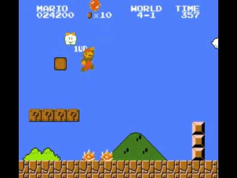 Super Mario Bros 1 (NES): Vida extra del mundo 4 - YouTube
