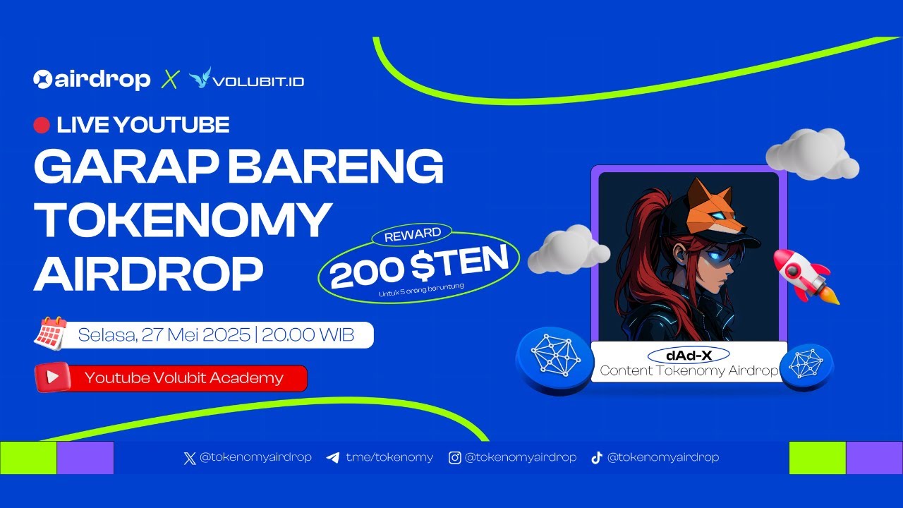 GARAP BARENG TOKENOMY AIRDROP | 27 MEI 2025 - YouTube