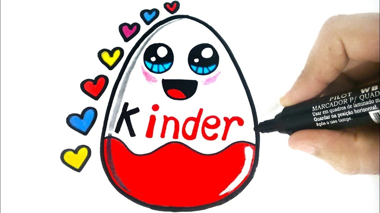 How To Draw Kinder Surprise Easy - YouTube