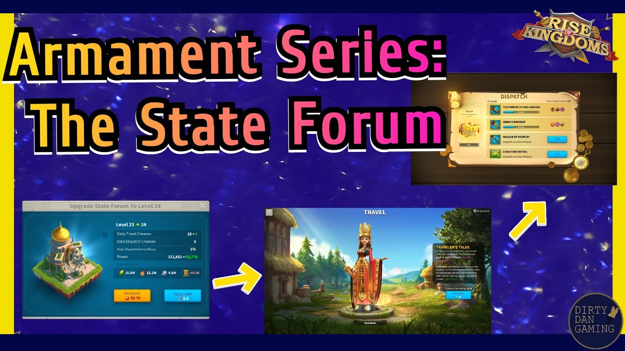 Armament Series: The State Forum [Rise of Kingdoms] - YouTube