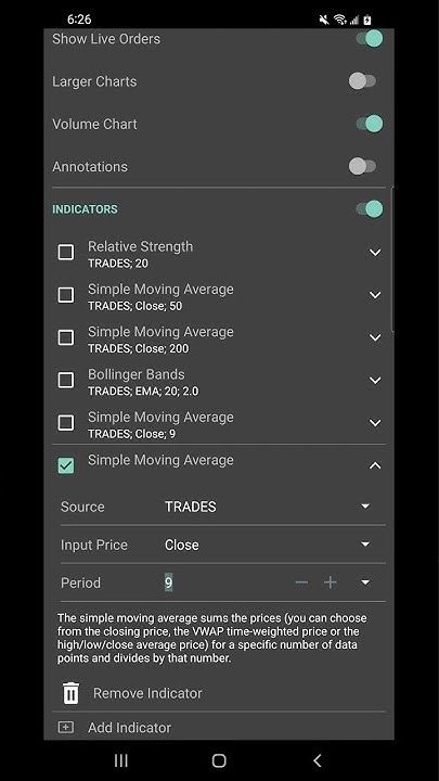 How To Configure Your Chart In [IBKR] Mobile App - YouTube