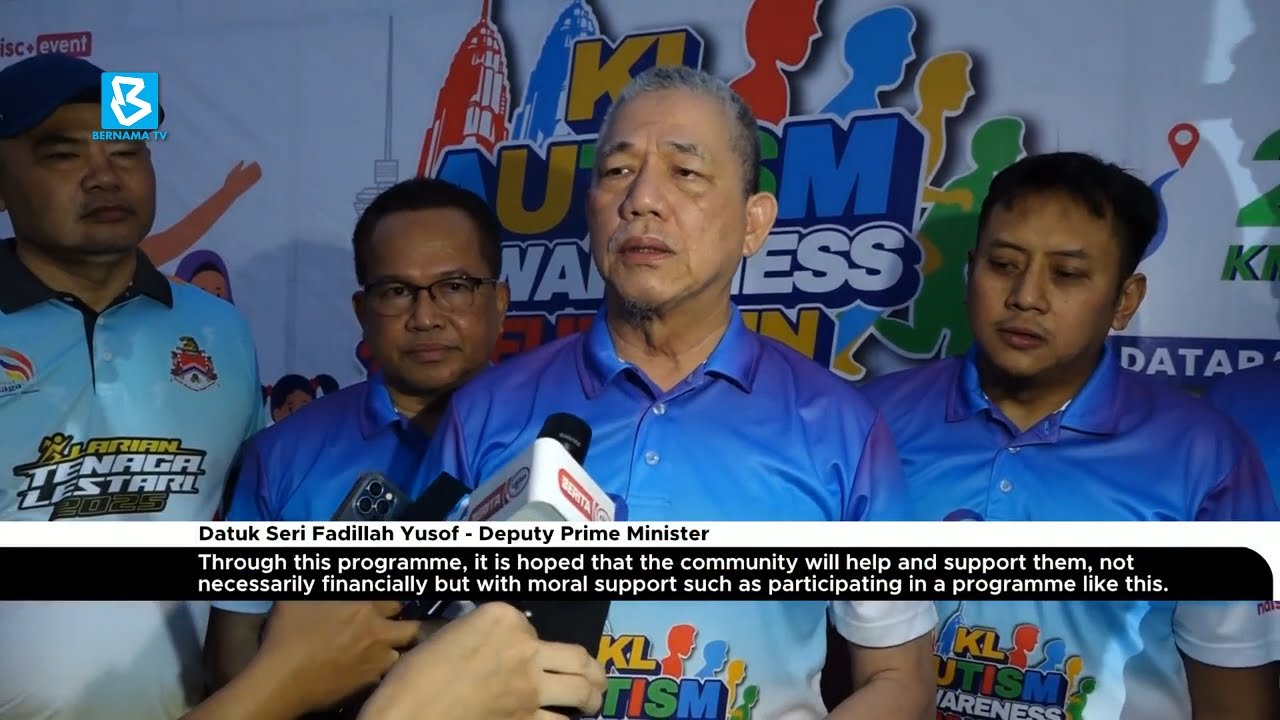 KL Autism Awareness Fun Run: DPM Fadillah Yusof joins 4,000 to raise awareness - YouTube