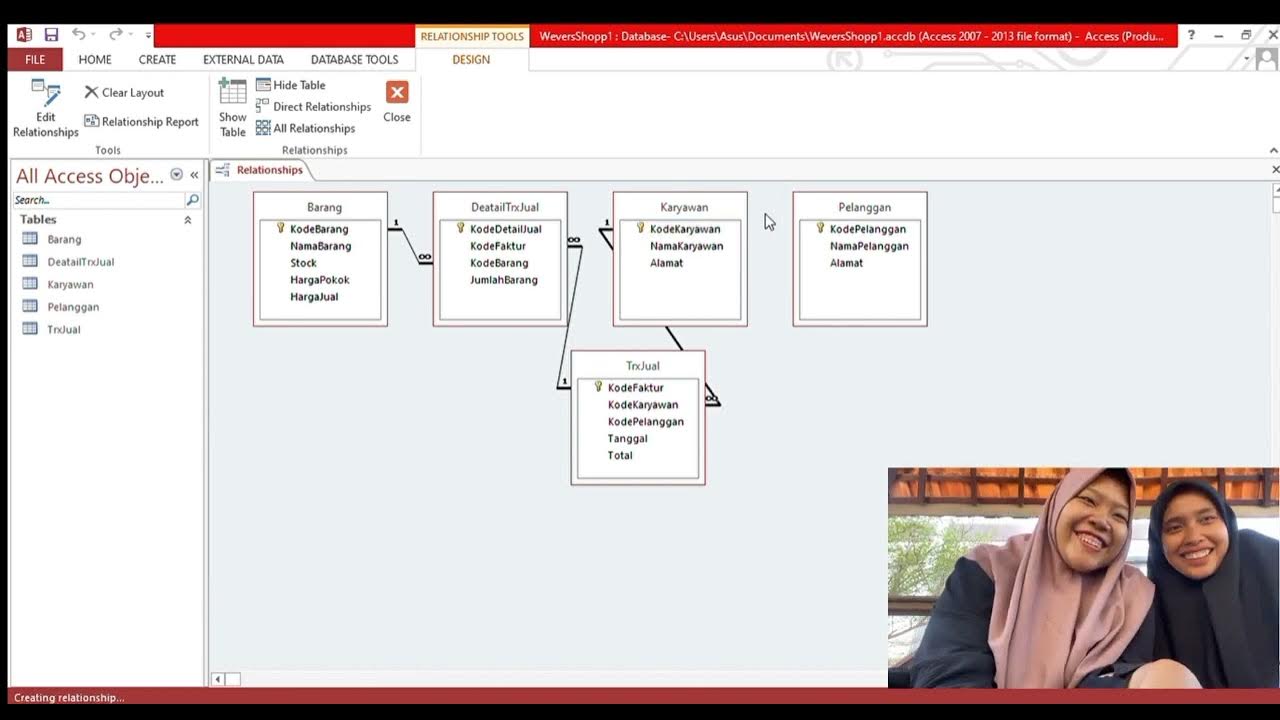 DataBase MS Access Part 1 "WeverShopp" by: Nayla S. dan Yessi A.S - YouTube
