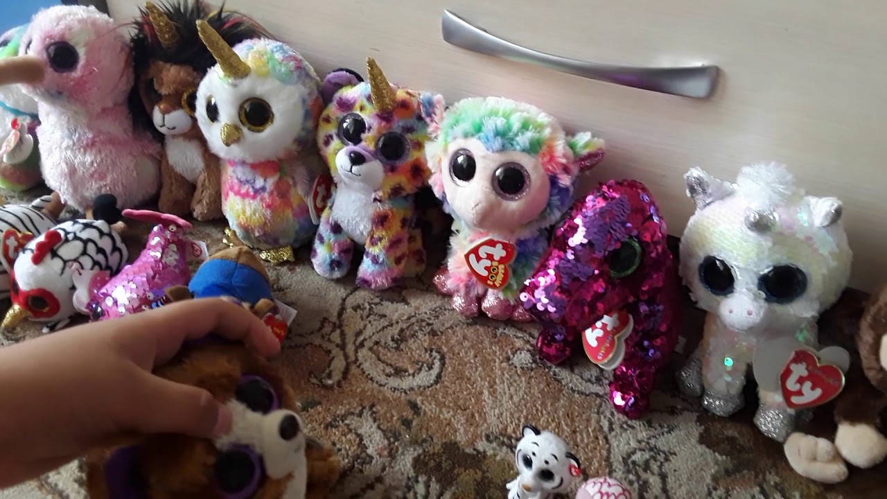 The new beanie boos : Ty beanie boos world - YouTube