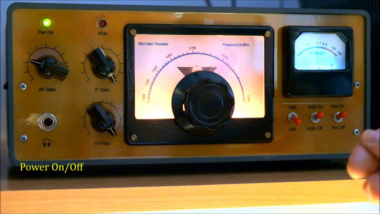 F6DFZ's home made ham receiver for the 80 m ham band - YouTube