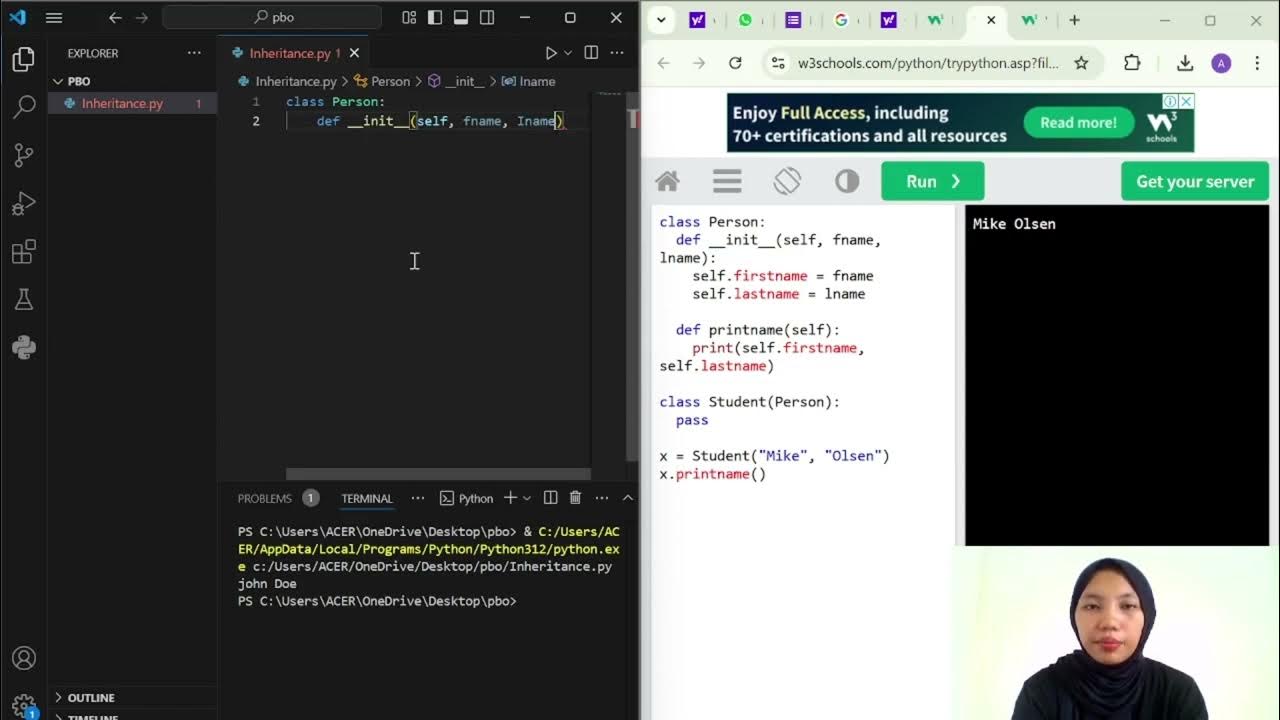 video penjelasan inheritance python - YouTube