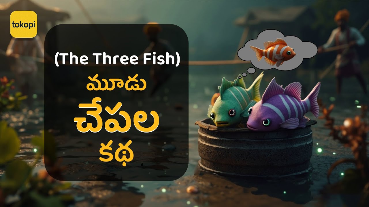 The Three Fish (మూడు చేపల కథ) - A Heartwarming Telugu Story | Tokopi - YouTube
