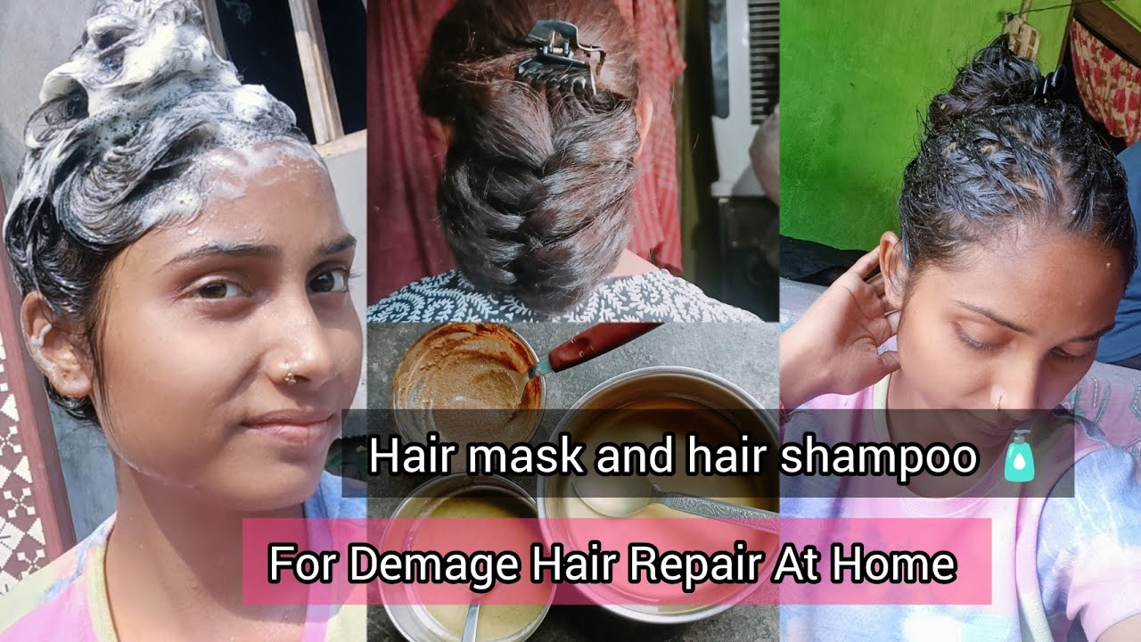 Demage Hair Repair Hair shempoo and Hair Mask For both Women & Men ...