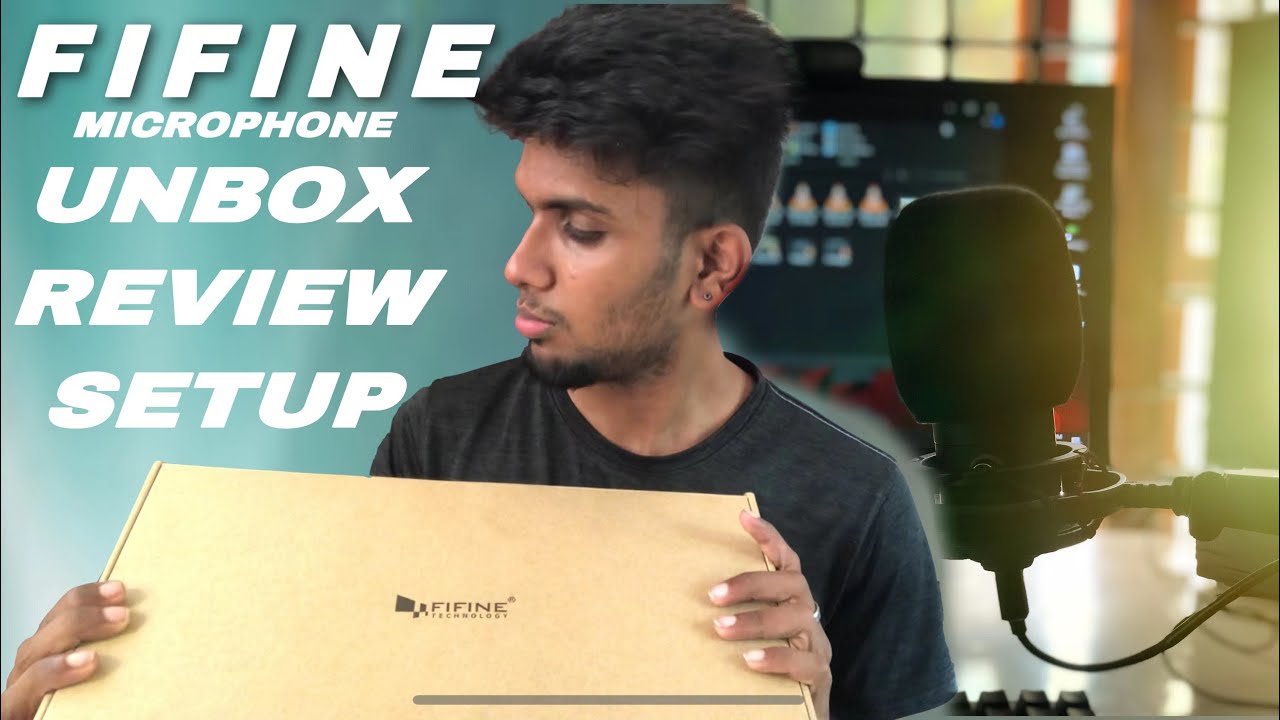 FIFINE microphone.. UNBOXING , SETUP , REVIEW ... @FIFINE # ...