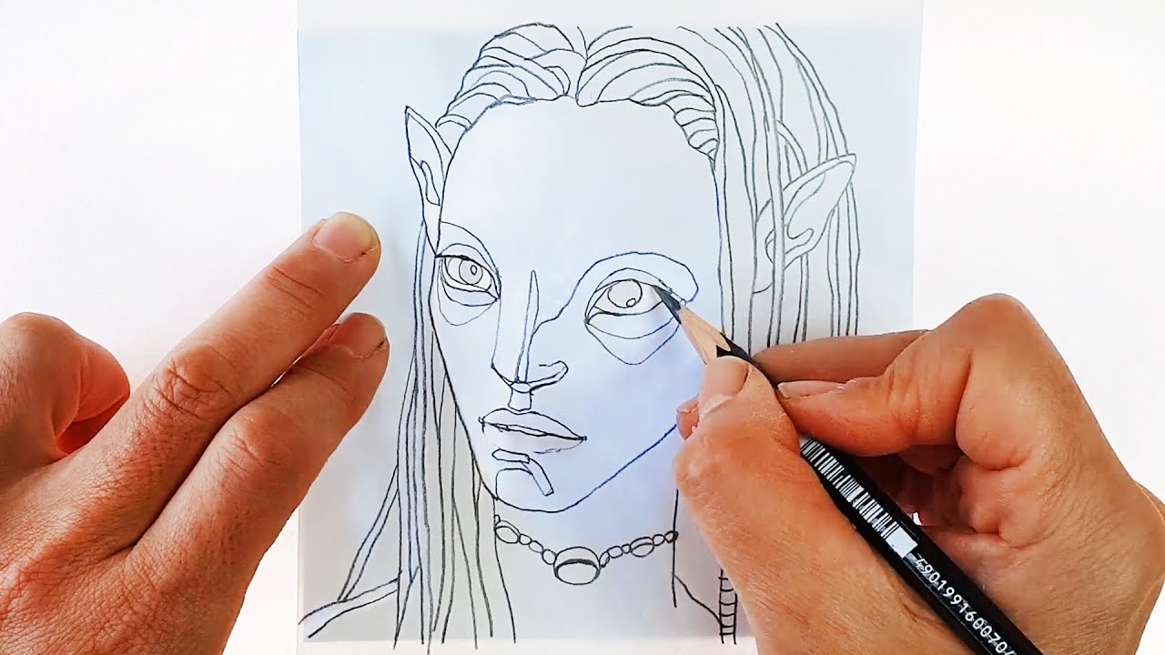 How to draw movie stars and make a light box with - YouTube