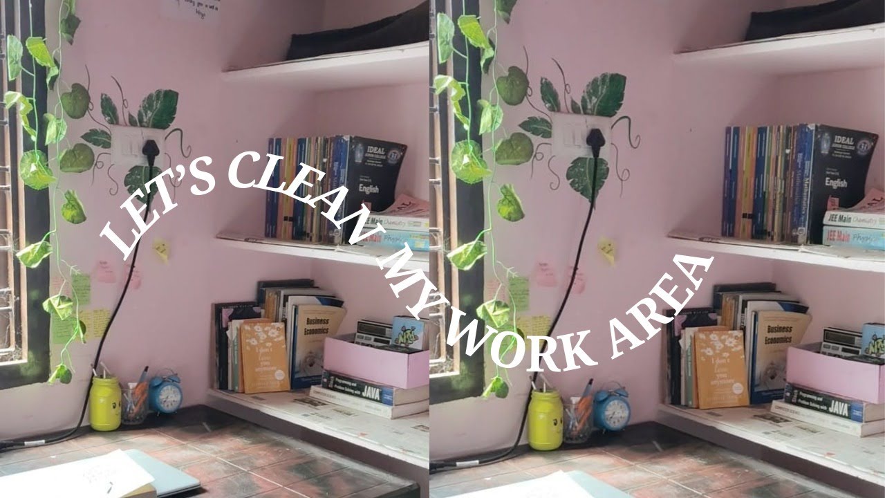 Let's clean my work area with me - YouTube