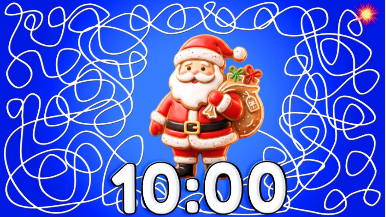 10 Minute Timer Bomb Christmas Countdown | Santa Cookie Timer 🎅🍪 - YouTube