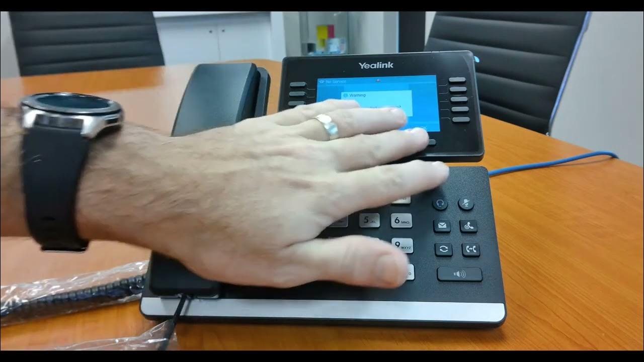 How to reset Yealink phone handset to factory defaults - YouTube