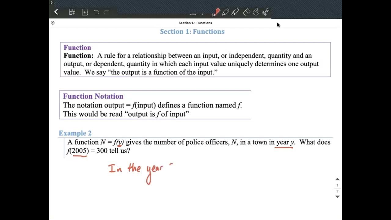 Interpret Function Notation - YouTube