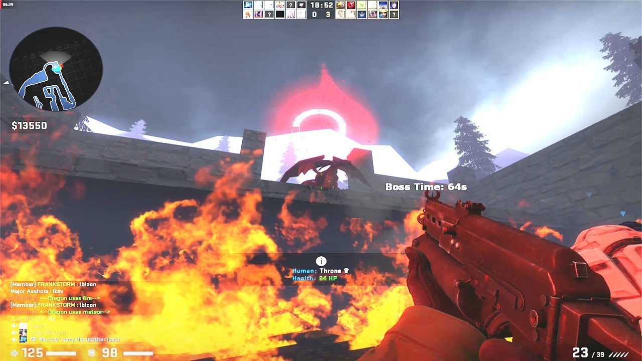 CS GO - Zombie Escape Mod - ze_chaos_v7_4f-GFL CLAN - YouTube
