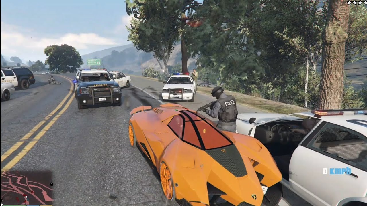 GTA V : I STOLE Police Top Secret Car GTA 5 Gameplay Franklin Stole ...