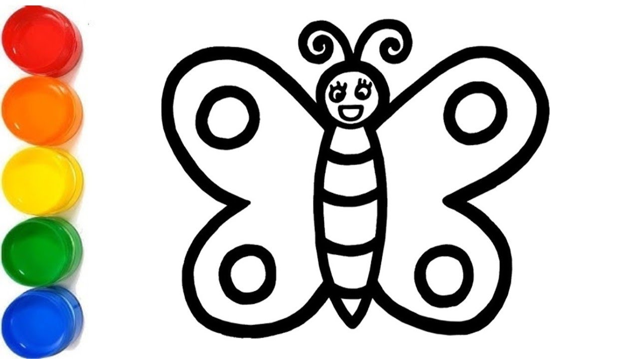 Butterfly drawing easy step by step ll How to drawing butterfly with ...