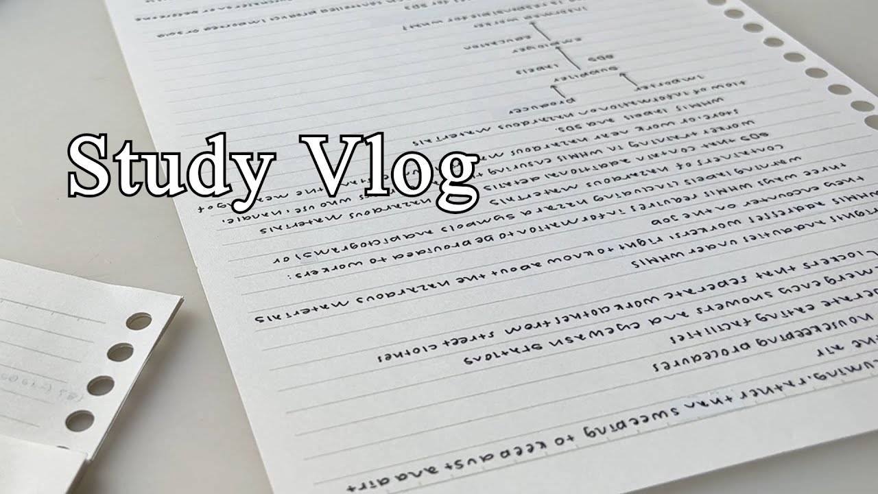 Study Vlog | Note taking, studying for term tests, working in the ...