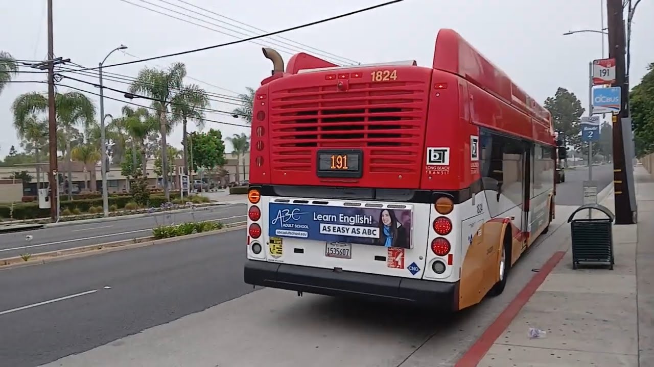 Long Beach Transit 2017 New Flyer XN40 #1824 - YouTube