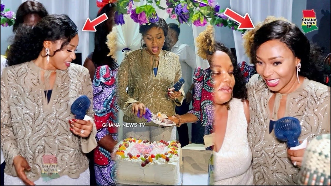 Adwoa Sarfo celebrates her Birthday with a Gbonyo party in her mansion ...