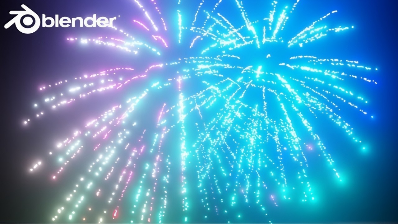 How to Make a Realistic Firework Animation in Blender | Easy Tutorial ...
