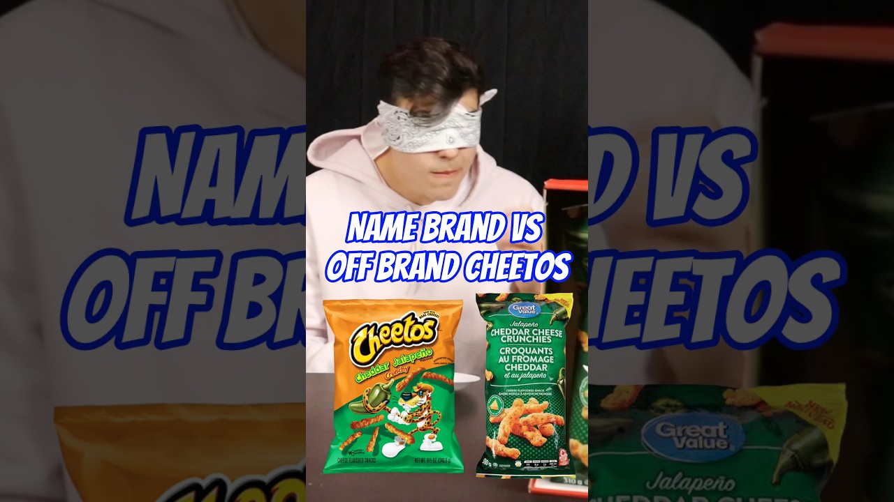 Name Brand vs Off Brand CHEETOS! #cheetos #foodchallenge # ...