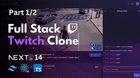 Fullstack Twitch Clone: Next 14, React, WebRTC, Sockets, Prisma, Tailwind, MySQL, LiveKit, Clerk ...