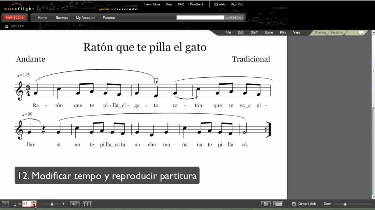 Recursos con Noteflight - parte 2 - YouTube