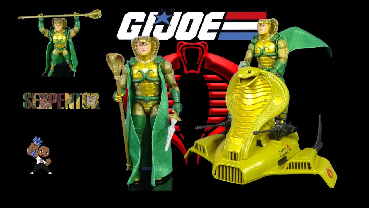 G I JOE CLASSIFIED SERIES CORBA OFFICER vs COBRA EMPEROR SERPENTOR toy ...