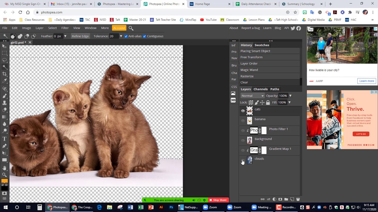 Photopea Mastering Layers - YouTube