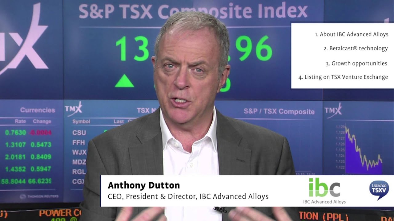 Anthony Dutton, CEO, President & Director, IBC Advanced Alloys - YouTube