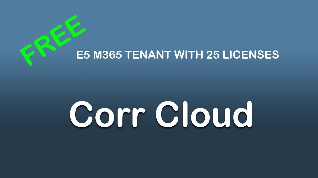 How-To Setup Microsoft 365 E5 Tenant for Free! (25 Licenses) - YouTube