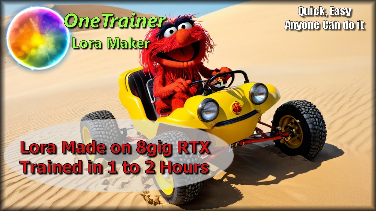 OneTrainer, Lora Made on 8gig RTX Trained in 1 to 2 hours - YouTube