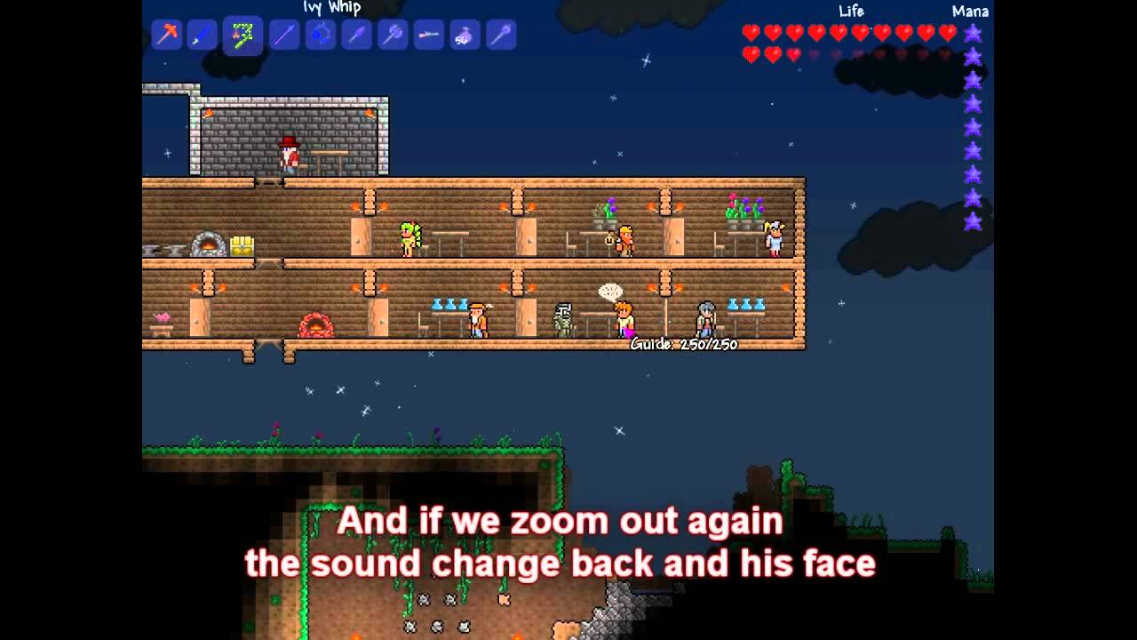 Terraria guide trollface - YouTube